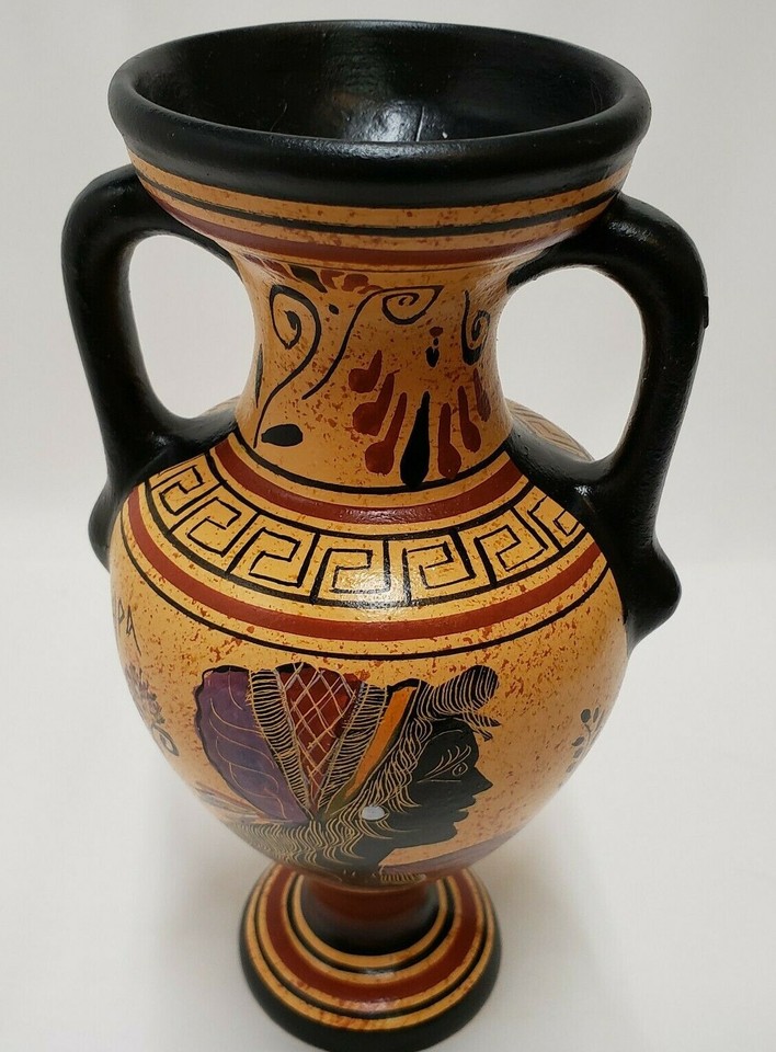 Ares God Hera Goddess Rare Hand Painted Ancient Greek Art Vase Amphora ...