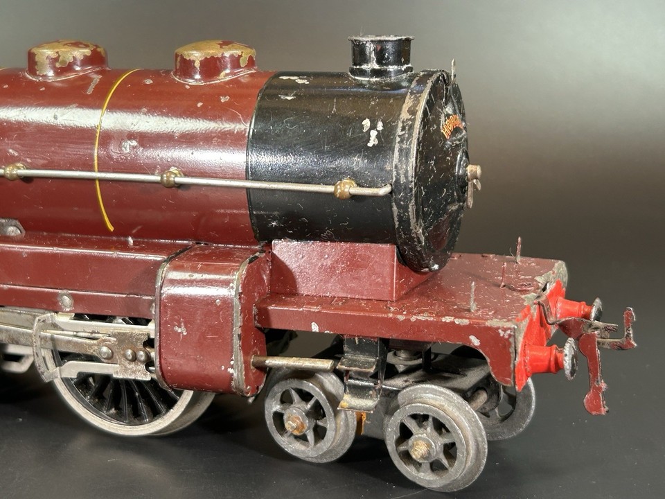 A Rare French Hornby O Gauge Clockwork No.3C 4-4-2 Loco PLM Maroon No ...