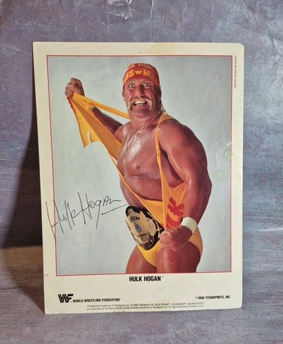 Hulk Hogan Vintage Wrestling 1990 WWF Champion Official Promo Photo SEE ...
