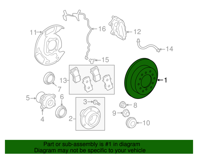 4351260180 Genuine Toyota Disc Front 43512-60180 for sale online | eBay