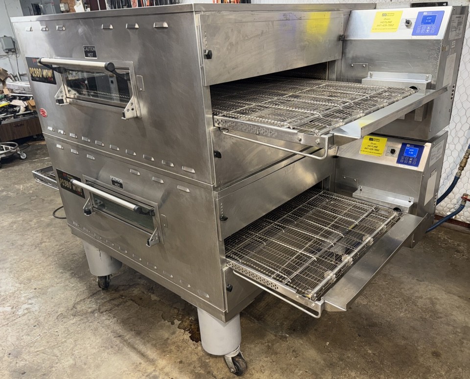 Middleby Marshall PS360g WoW Gas Double Stack Pizza Conveyor Ovens ...