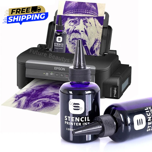 Tattoo Stencil Ink inkjet Ecotank Printer Ink 1 or 2 4oz Bottles ...