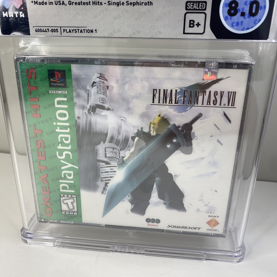 Final Fantasy VII 7 Greatest Hits Sealed Playstation 1 PS1 WATA Graded ...