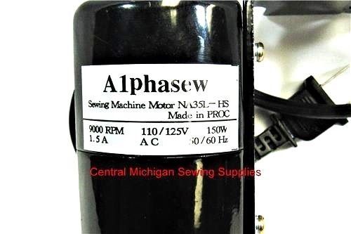 Alphasew Sewing Machine Motor 9000 Rpm 1.5 Amp L-Bracket | eBay
