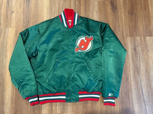 Vintage New Jersey Devils Vintage Starter NHL Hockey Satin Jacket Large ...