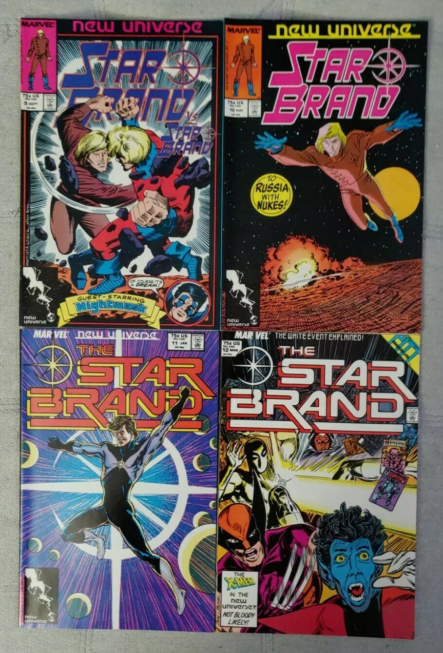 Run Of 4 1988 Marvel Star Brand Comics #9-12 Bagged And Boarded | eBay