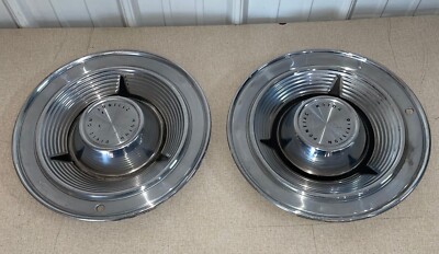 60s Pontiac Bonneville Catalina Lot Of 2 Original 14 Stainless Steel 2760