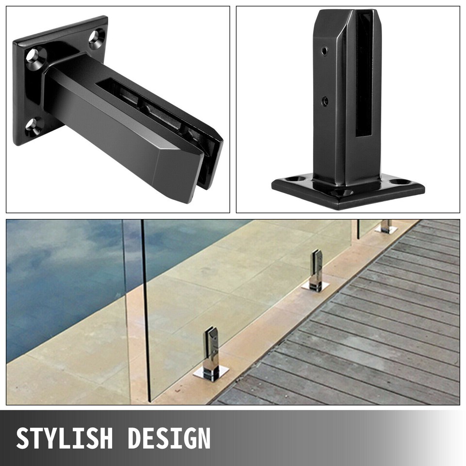 Stainless Steel Glass Railing Clamps For Spigots Post Balustrade Pool ...