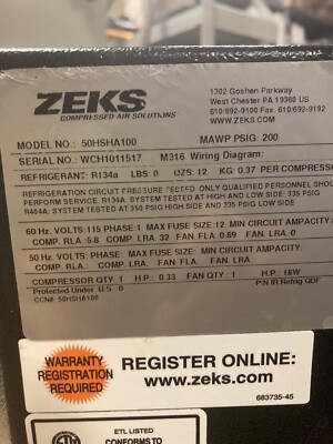 ZEKS HeatSink Air Dryer 50HSHA100 | eBay