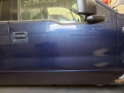 2004 FORD F150 SUPER CAB MANUAL FRONT PASSENGER DOOR TRUE BLUE PAINT ...