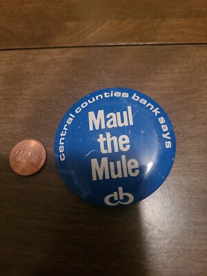 Nice Vintage Penn State PSU Central Counties Bank Maul The Mule Pin ...