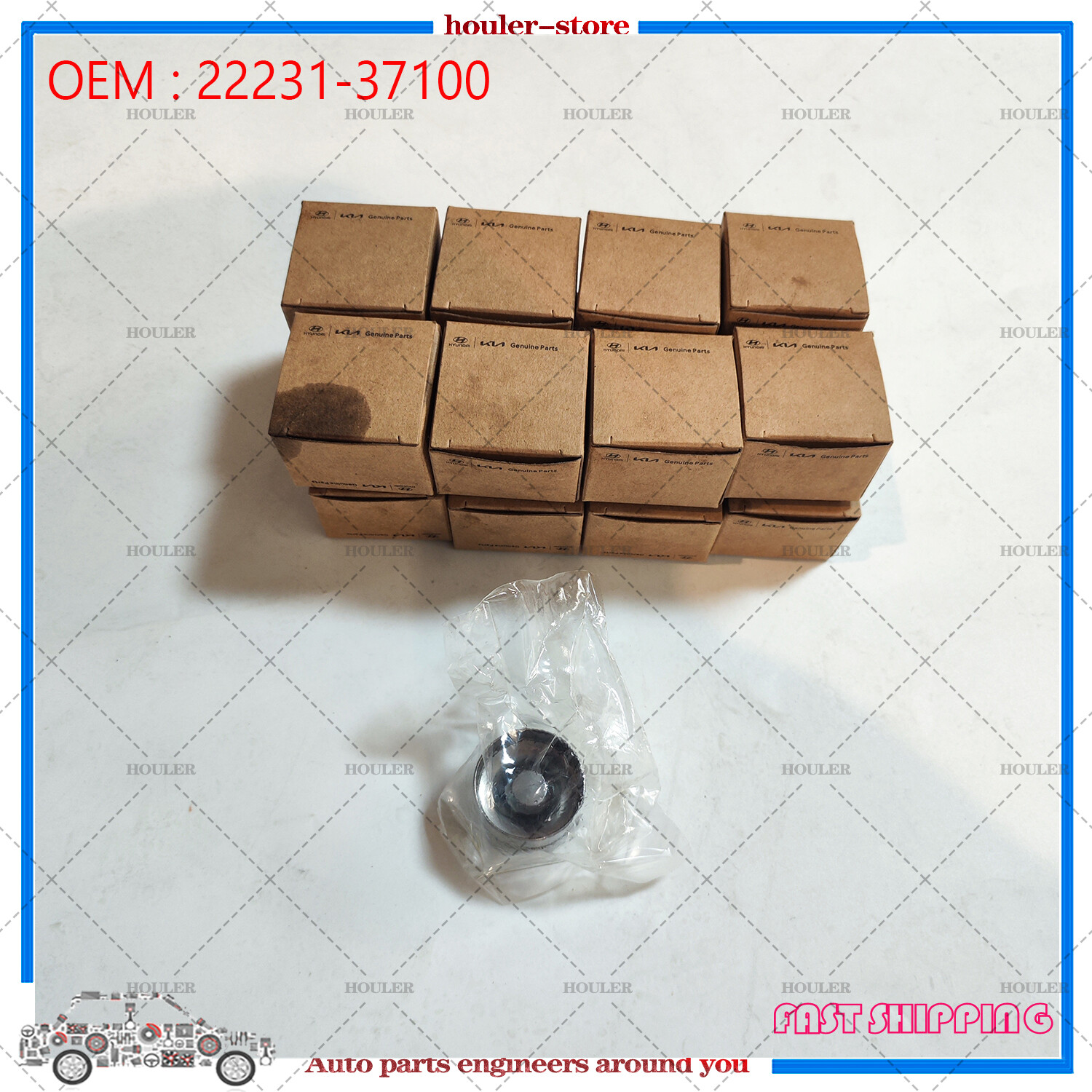 22231-37100 16Pcs Valves Hydraulic Lifters for Hyundai Accent Kia Rio 1 ...