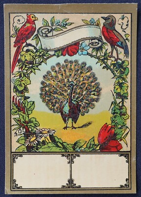 Old label peacock peacock bird french label | eBay