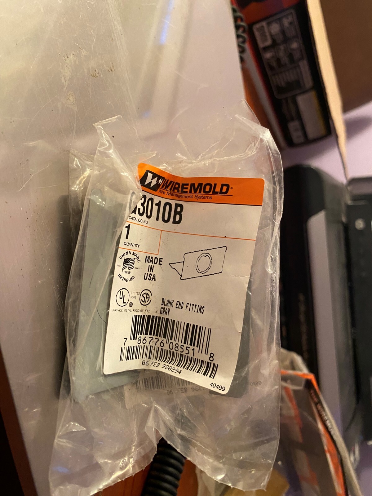 Wiremold G3010B Blank End Fitting Gray G-3010B LOT OF 2 (BS-226) | eBay