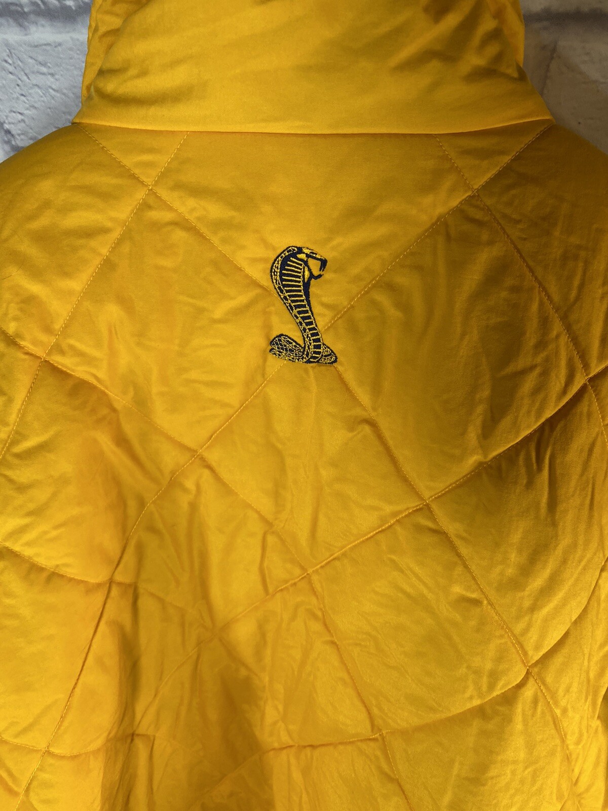 Officially Licensed Ford Mustang Yellow Puffer Jacket… - Gem