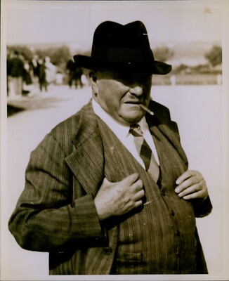 GA38 Original Photo FRENCHMAN SMOKING CIGARETTE Le Tourquet Portly ...