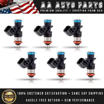 Set of 6 Fuel Injectors fit 2011-2020 Chrysler Dodge Ram Jeep 3.6L ...