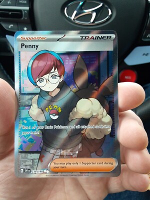 Pokémon TCG Scarlet and Violet Penny FULL Art trainer 239/198 NM IN ...