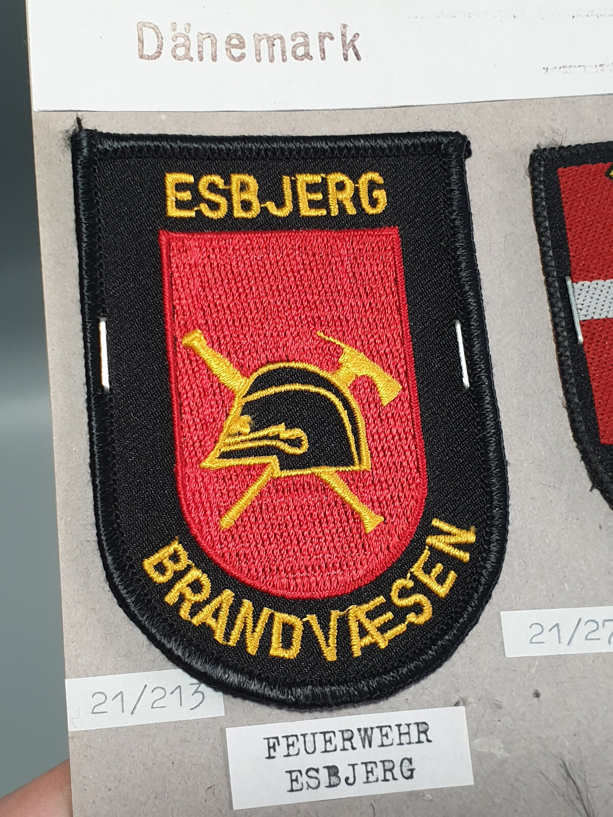 Dänemark Feuerwehr Fire Brigade Patch Abzeichen Esbjerg Ronne ...