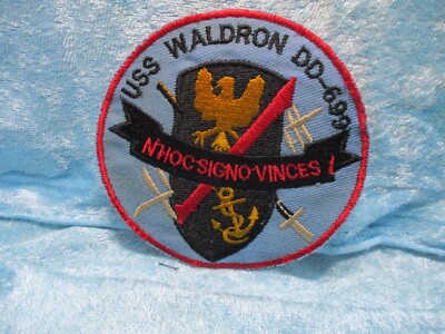 USS Waldron DD-699 Vietnam Era Military Patch | eBay