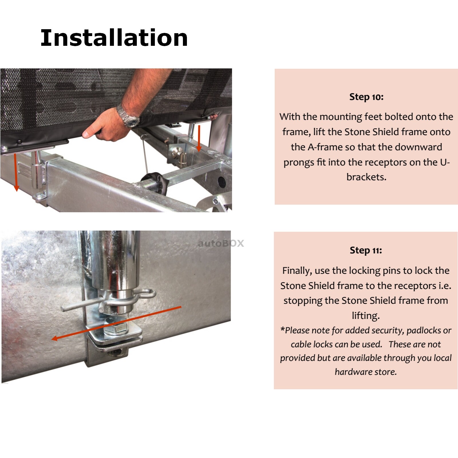 Camper Trailer Stone Guard Shield Protection 1800mm Wide Off Road ...