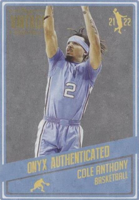 2021-22 Onyx Vintage - Cole Anthony #VBCA for sale online | eBay