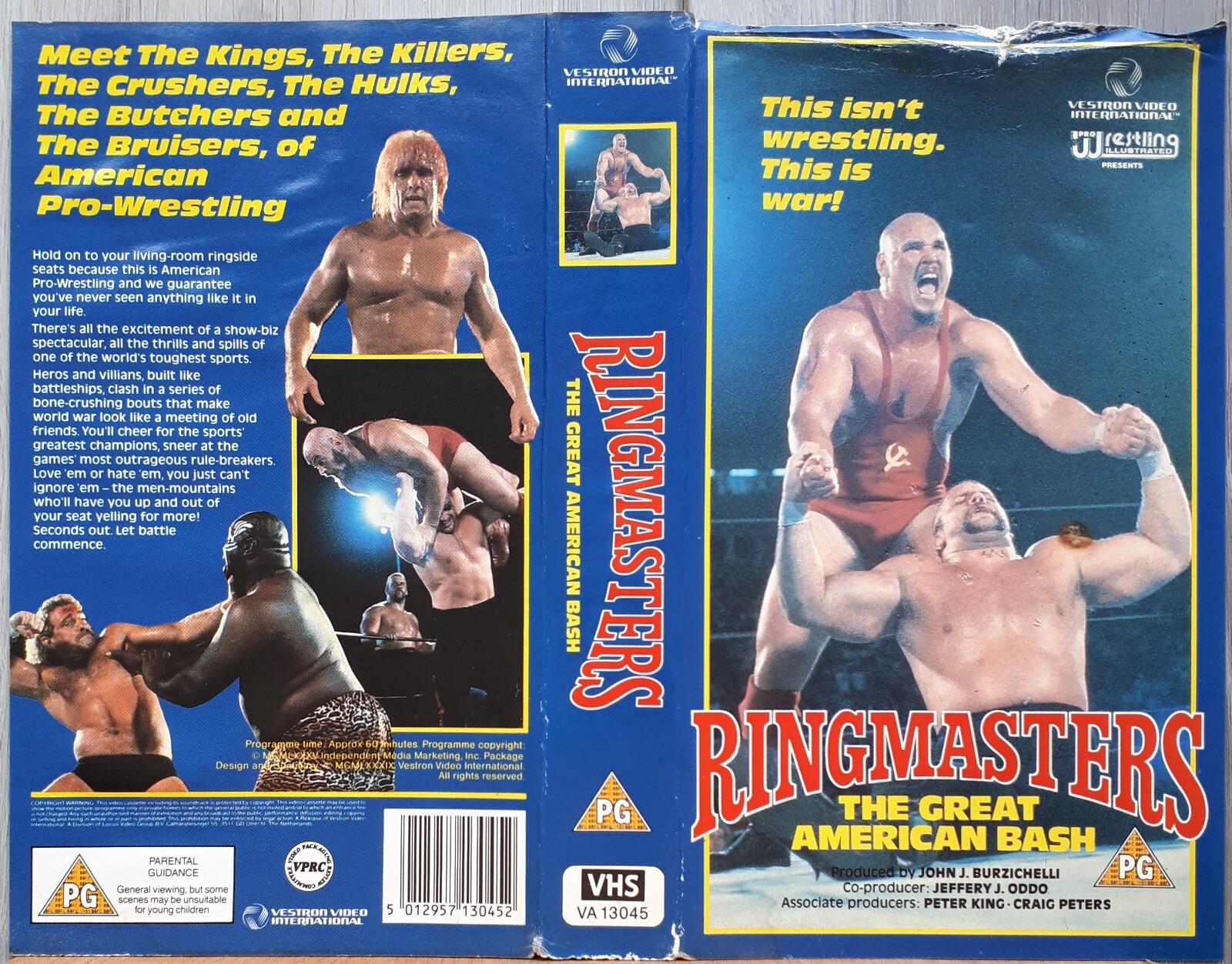 RINGMASTERS - THE GREAT AMERICAN BASH 1985 VHS PAL WRESTLING ...