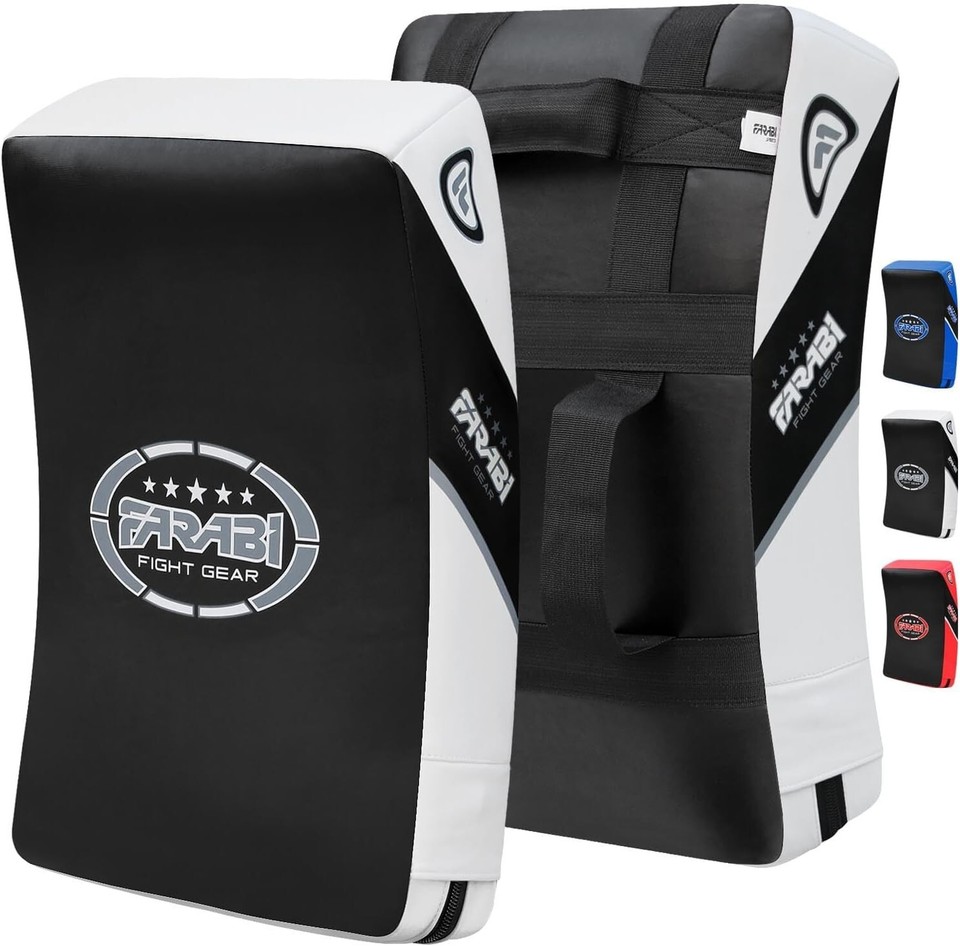 Ambidextrous Rectangular MMA Kick Pad - Lightweight Faux Leather ...