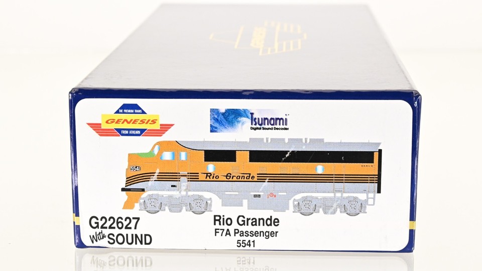 Athearn Genesis F7A Passenger Rio Grande D&RGW 5544 DCC w/Sound HO ...