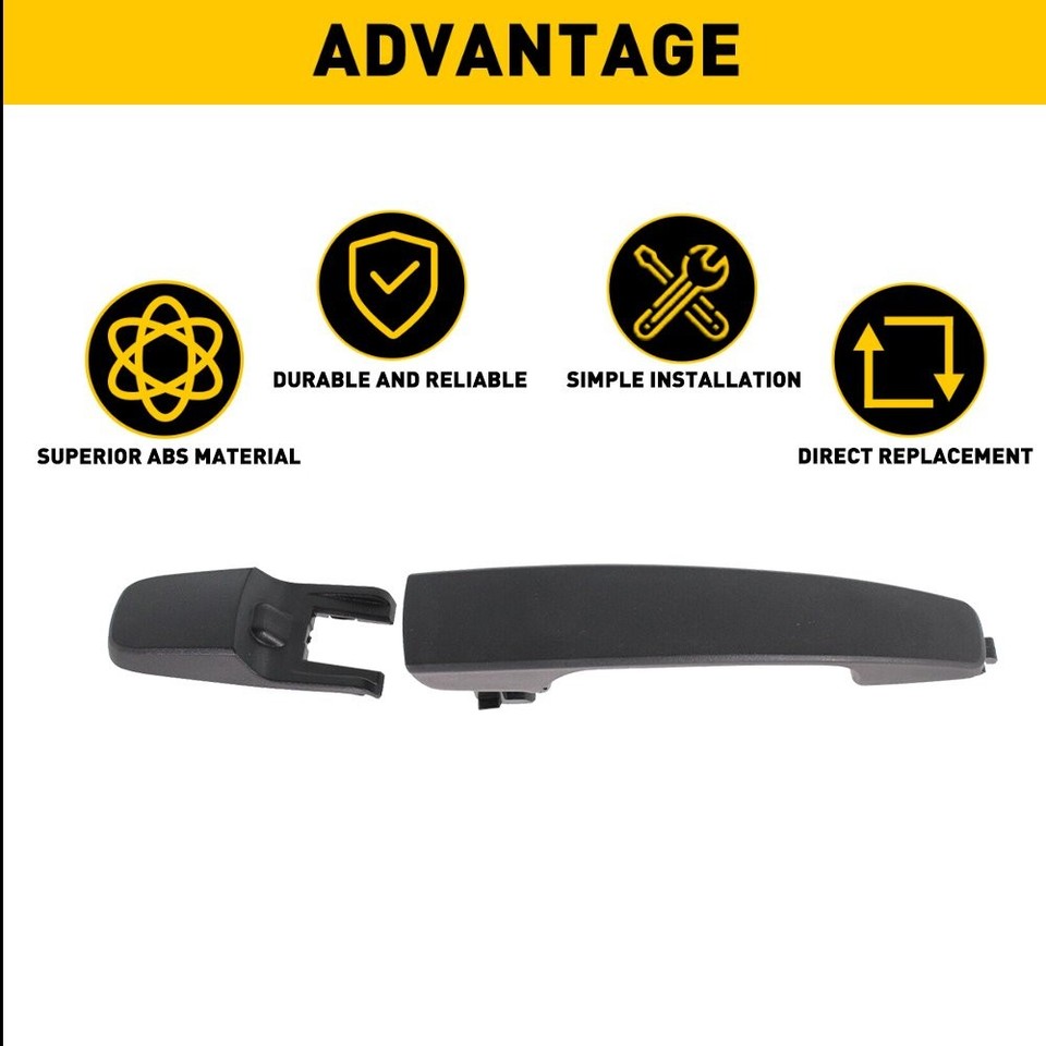 ABS Black Exterior Door Panel Handle Fits For 2008-2011 Ford focus ...