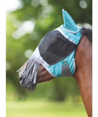 Shires Deluxe Fly Mask with Ears and Fringe | eBay