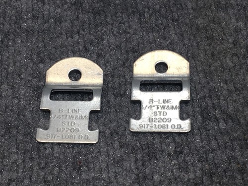 B-Line Conduit Clamp Size 3/4" B2209 Bag of 10 Pair for sale online | eBay