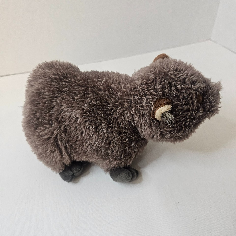 Ganz Webkinz Wombat Plush HM429 Brown Beaver Rodent Stuffed Animal NO ...