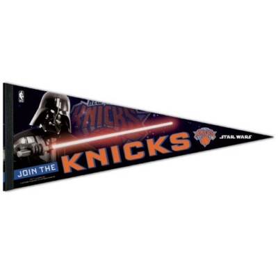 NEW YORK KNICKS DARTH VADER STAR WARS PREMIUM QUALITY PENNANT 12"X30 ...