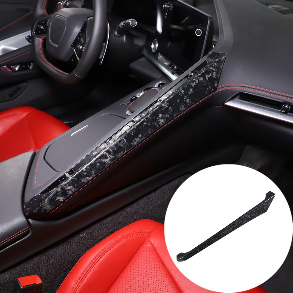 Forged Carbon Fiber Center Console Passenger Side Trim For Corvette C8 ...