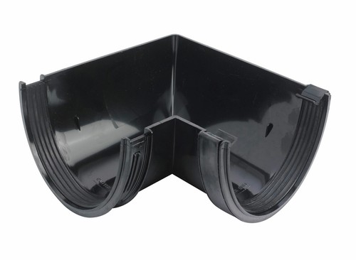 Osma 9T903B Deepline PVC-U 113mm 90 deg Angle In Black - Gutter ...