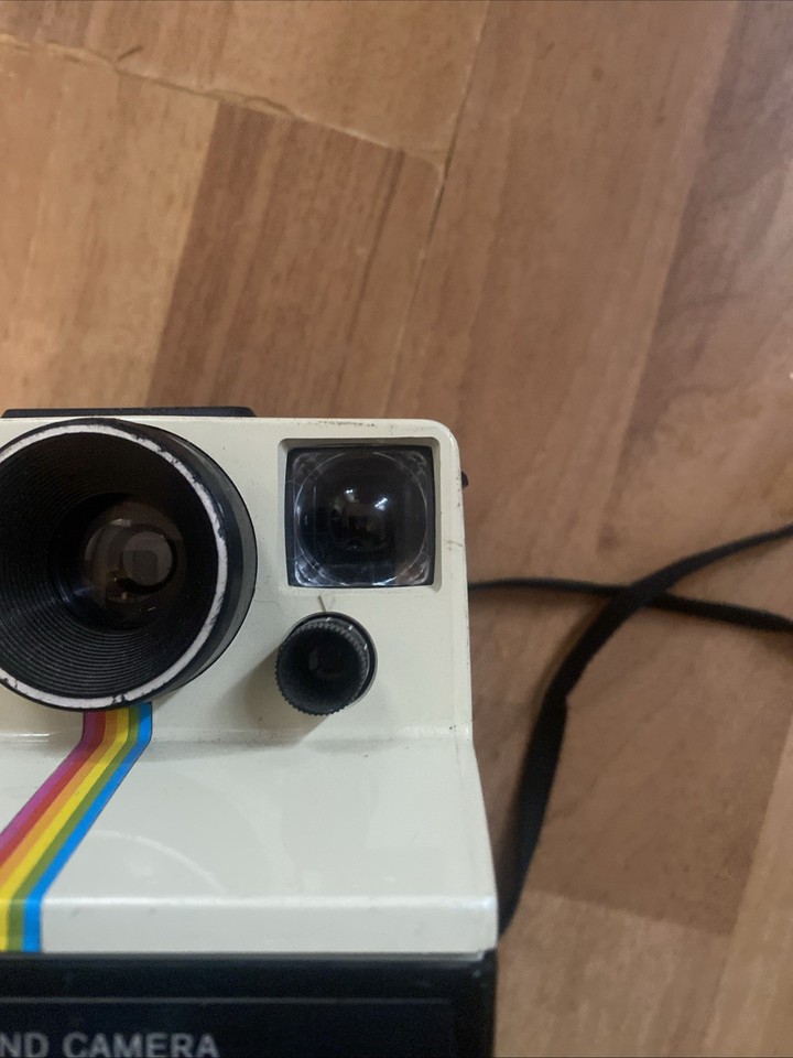 Polaroid One Step Land Camera - Rainbow Stripe With Strap READ ...