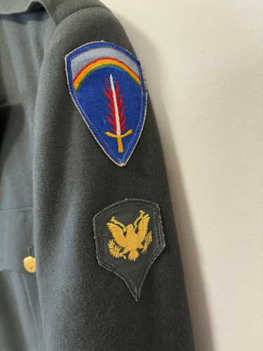 Cold War 1957 US Army Europe Dress Jacket 42R Green Wool Uniform | eBay