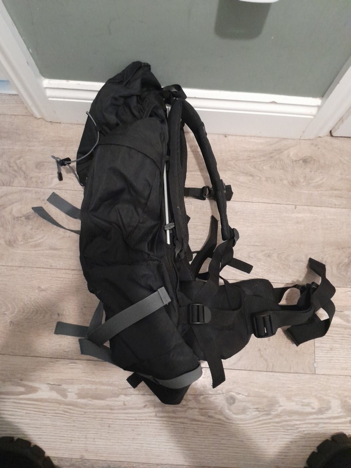 Eurohike Nepal 65L Rucksack Black Backpack Travel Bag Walking Hiking ...