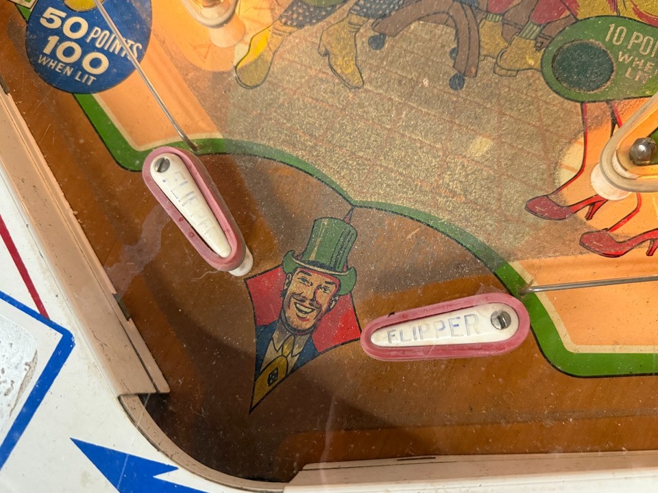 1967 D. Gottlieb Diamond Jack Vintage Pinball Flipper Arcade Machine ...