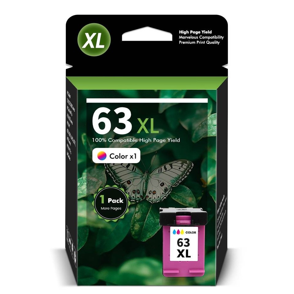 63XL Ink Cartridge For HP 63 XL Officejet 4650 3830 Envy 4520 4512 4516 ...