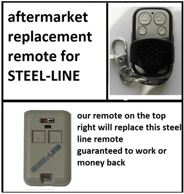 garage door remote control compatible with steel line 3083 RD1 steel ...