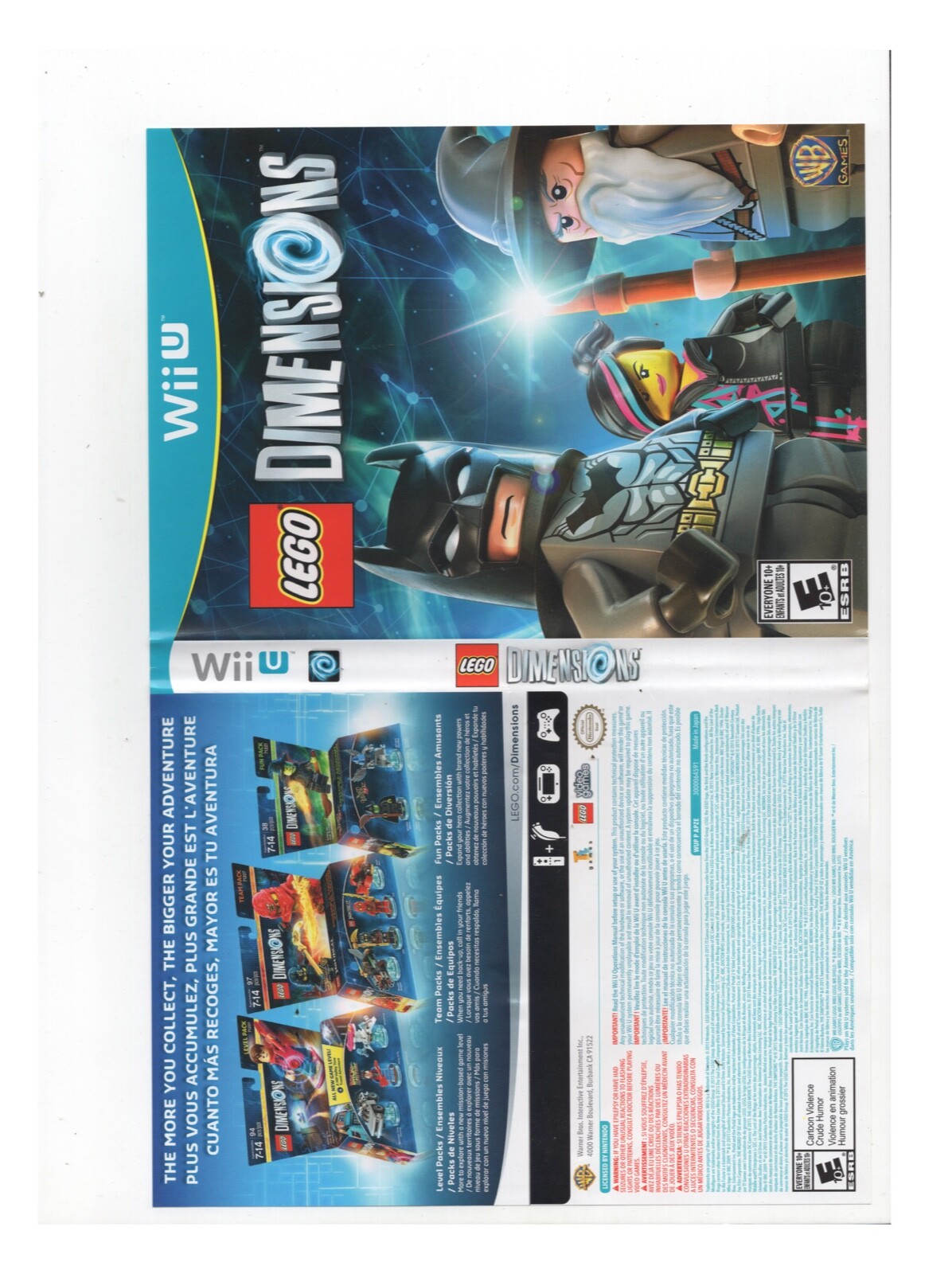Lego Dimensions Nintendo Wii-U ARTWORK ONLY Authentic Original | eBay
