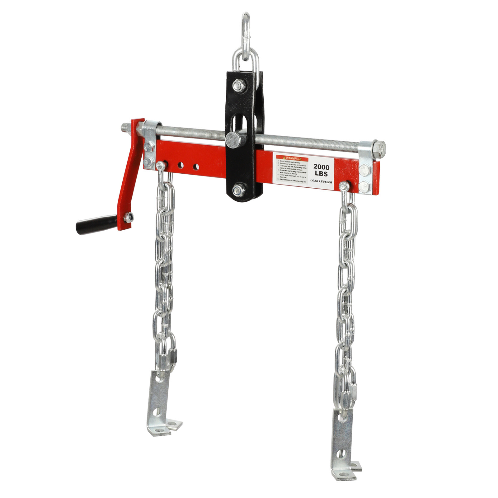 2000LB 900KG ENGINE LEVELLER CRANE HOIST CHAIN LOAD GARAGE LIFT LOADING ...
