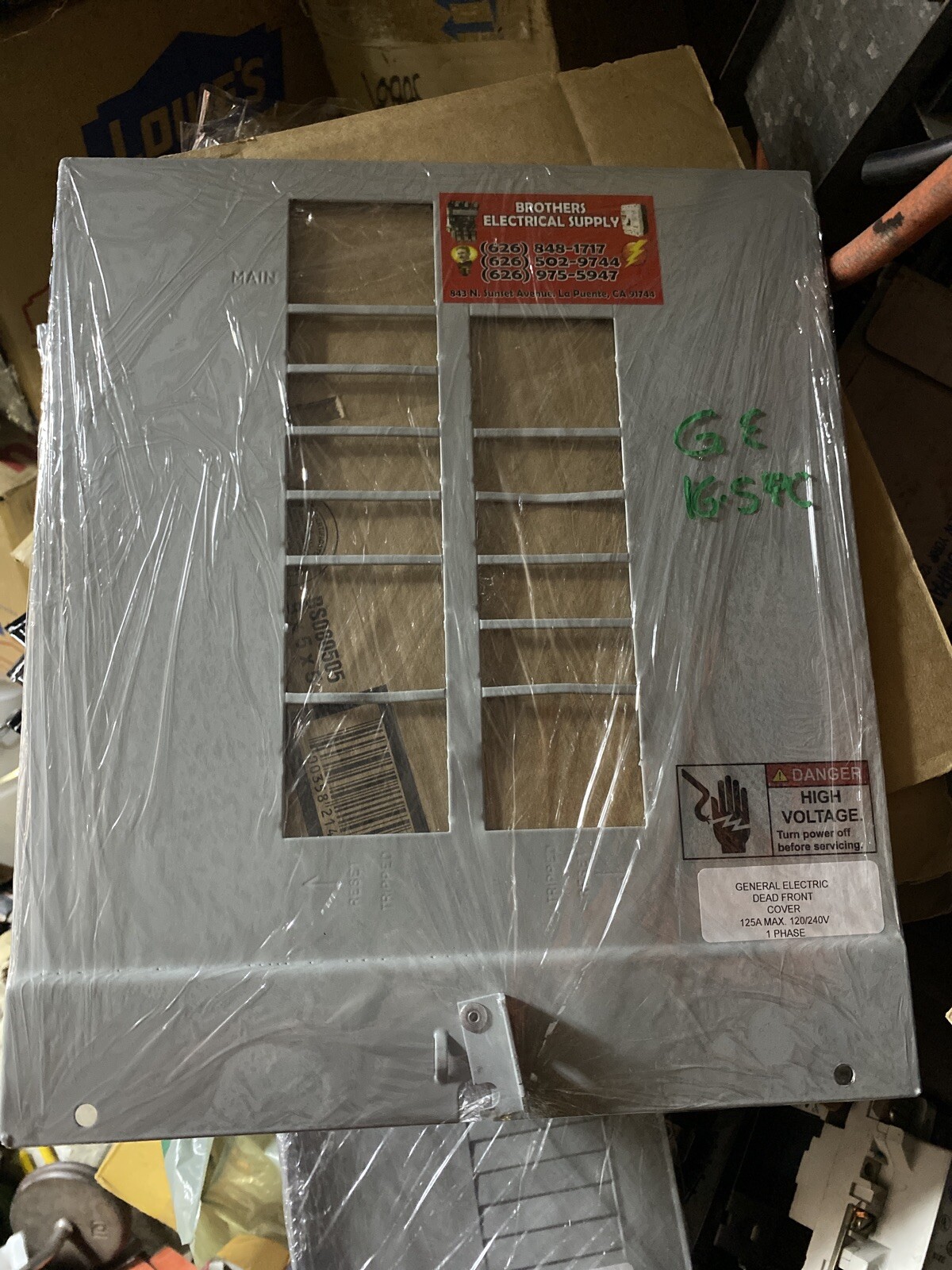 GE DEAD FRONT COVER 125A MAX. 120/240V 1 PH 12 OR 16 SPC TYPE THQL | eBay