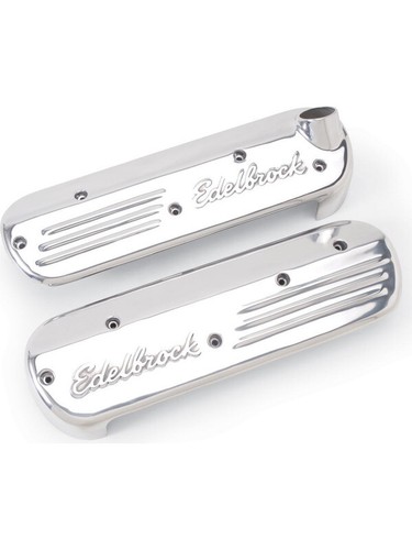 Edelbrock Ignition Coil Covers Polished Logo Chevy 4.8L 5.3L 6.0L Pair ...