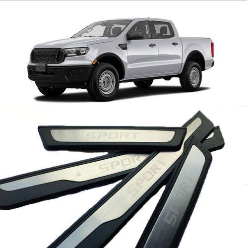 For Ford Ranger 2023 Accessories Car Door Sill Cover Scuff Plate ...