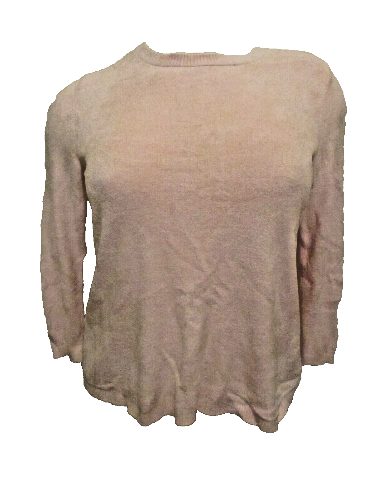 J Jill L/S Crew Neck Fine Ribbed Sweater Cotton Blend Rosewater 1X? B ...