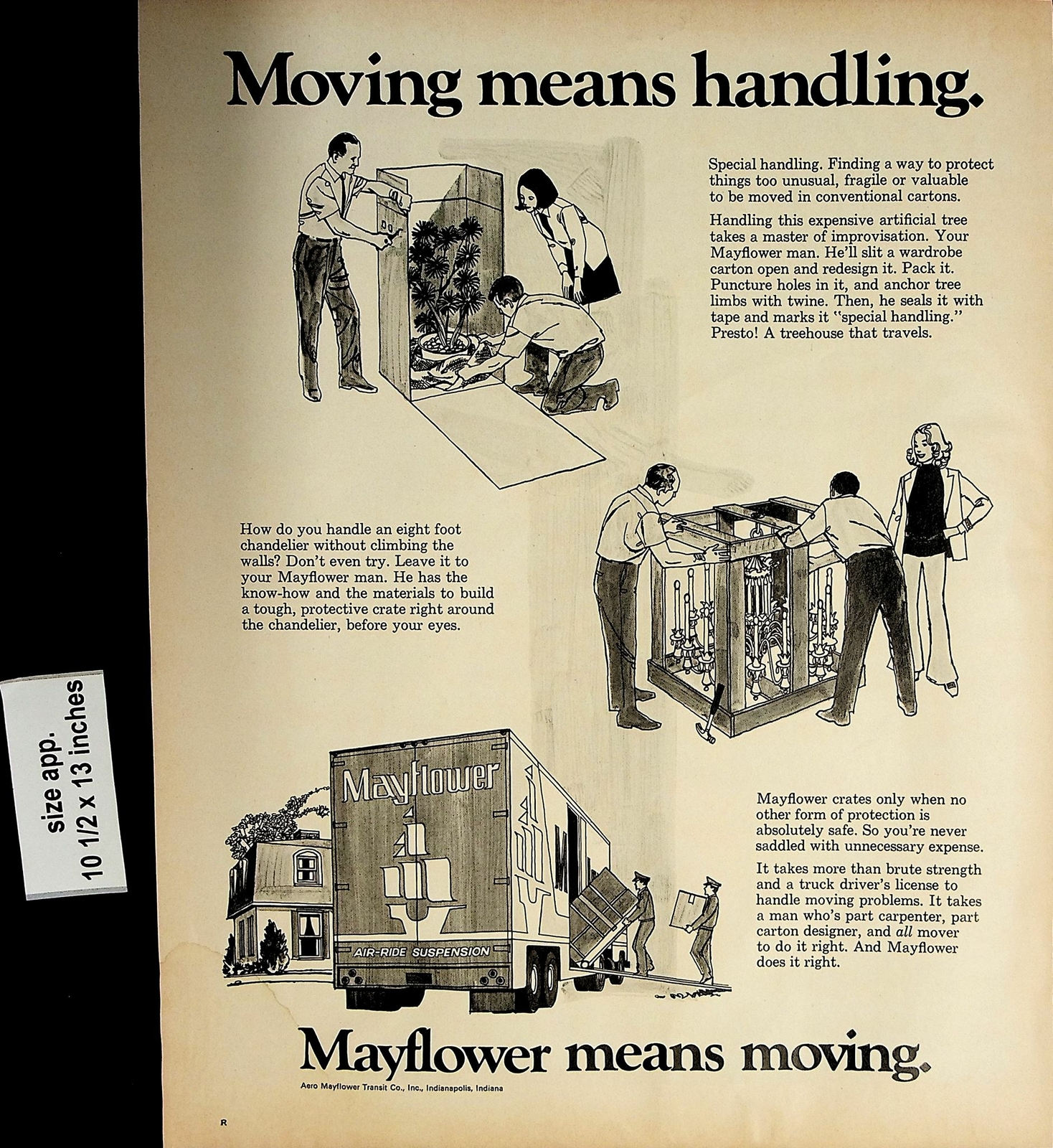 1972 Mayflower Movers Packing House Vintage Print Ad 5398 | eBay