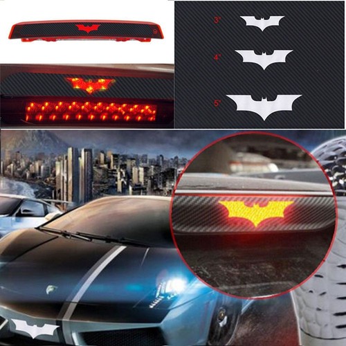 Vinyl Adhesive Car Batman Decal 3D Carbon Fiber Stop Brake Tail Light ...